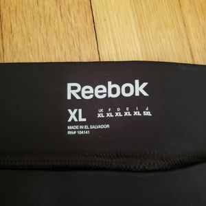 Reebok | Pants & Jumpsuits | Reebok Tight Fit Compression Crop Xl Black ...